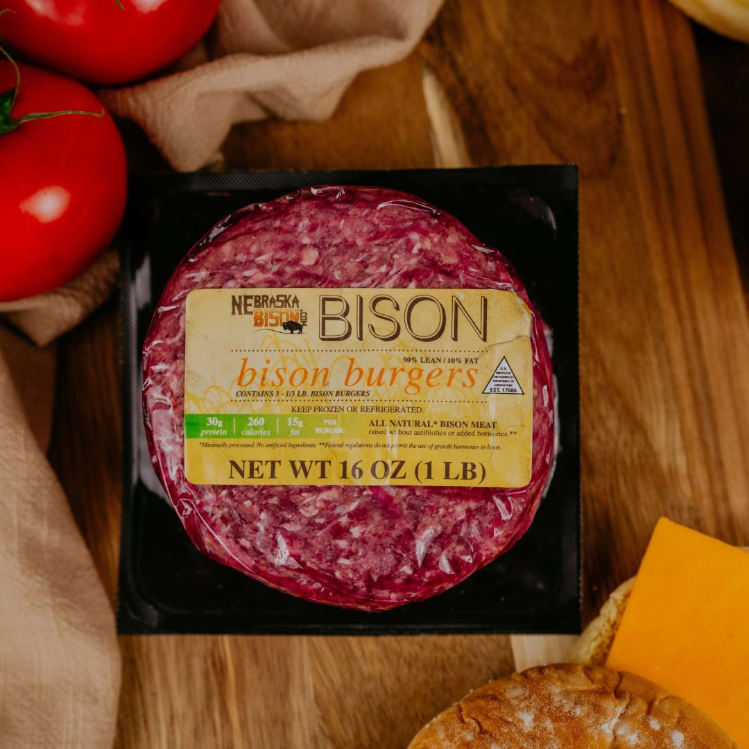 Bison Burgers – Shop lean bison burger patties online today – Nebraska ...