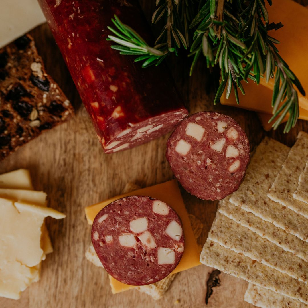 Bison Summer Sausage (BBQ Peppercheese) | Bison Sausages – Shop Now ...